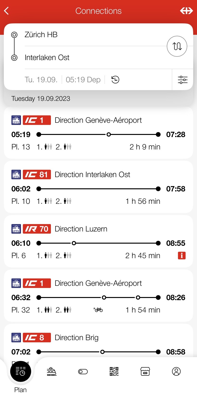 【瑞士】SBB瑞士聯邦火車 app使用教學 購票 規劃